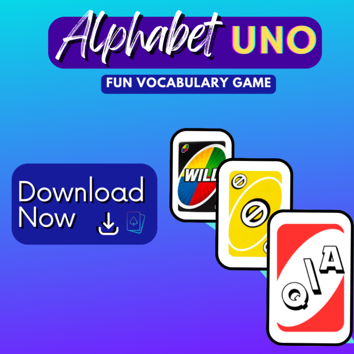 Alphabet UNO Game